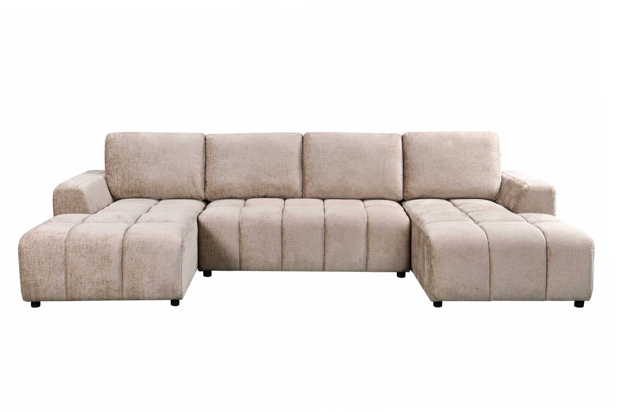 Arden Luxury Beige U Shape Sofa Bed